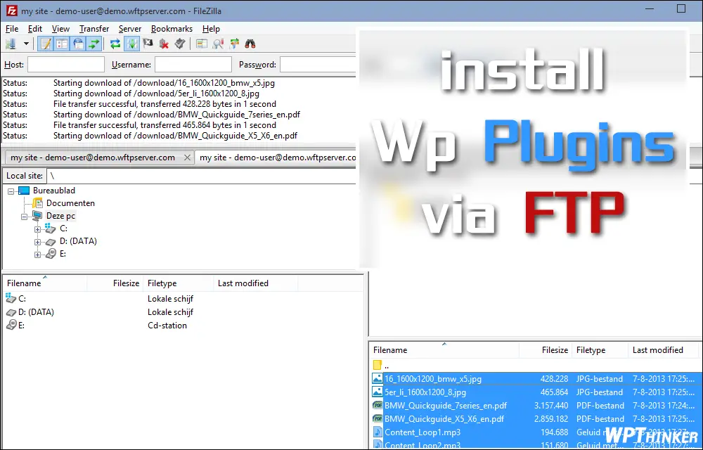 How To Install WordPress Plugin Via FTP WP Thinker